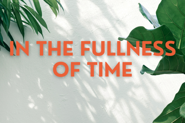 In the Fullness of Time – Tonya MADE Blog